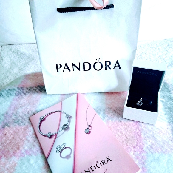 Pandora | Jewelry | Pandora Initial Charm | Poshmark